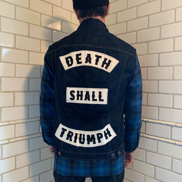 sailor jerry | Jackets & Coats | Rare Iggy Pop Autographed Denim Vest 6 ...